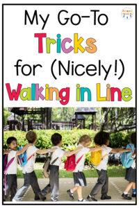 My Go-To Tricks for (Nicely!) Walking in Line - Managing Munchkins
